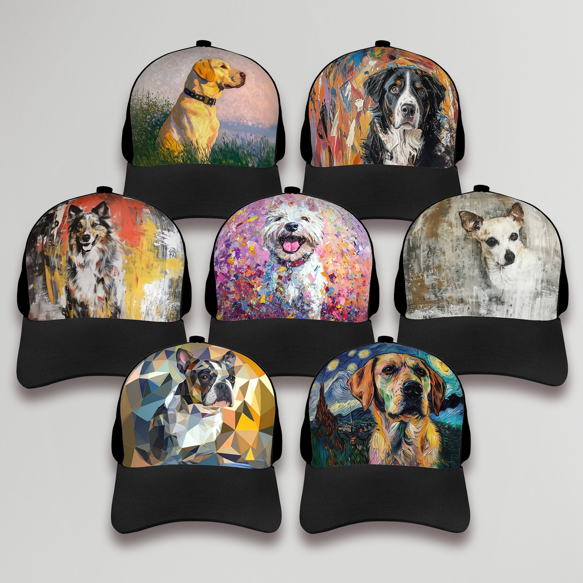 Pet Portraits on Baseball Cap: The Perfect Accessory for Pet Lovers ...